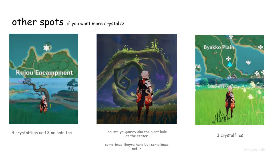 Crystalfly / Crystal Core Farming Route Guide Genshin Impact | HoYoLAB