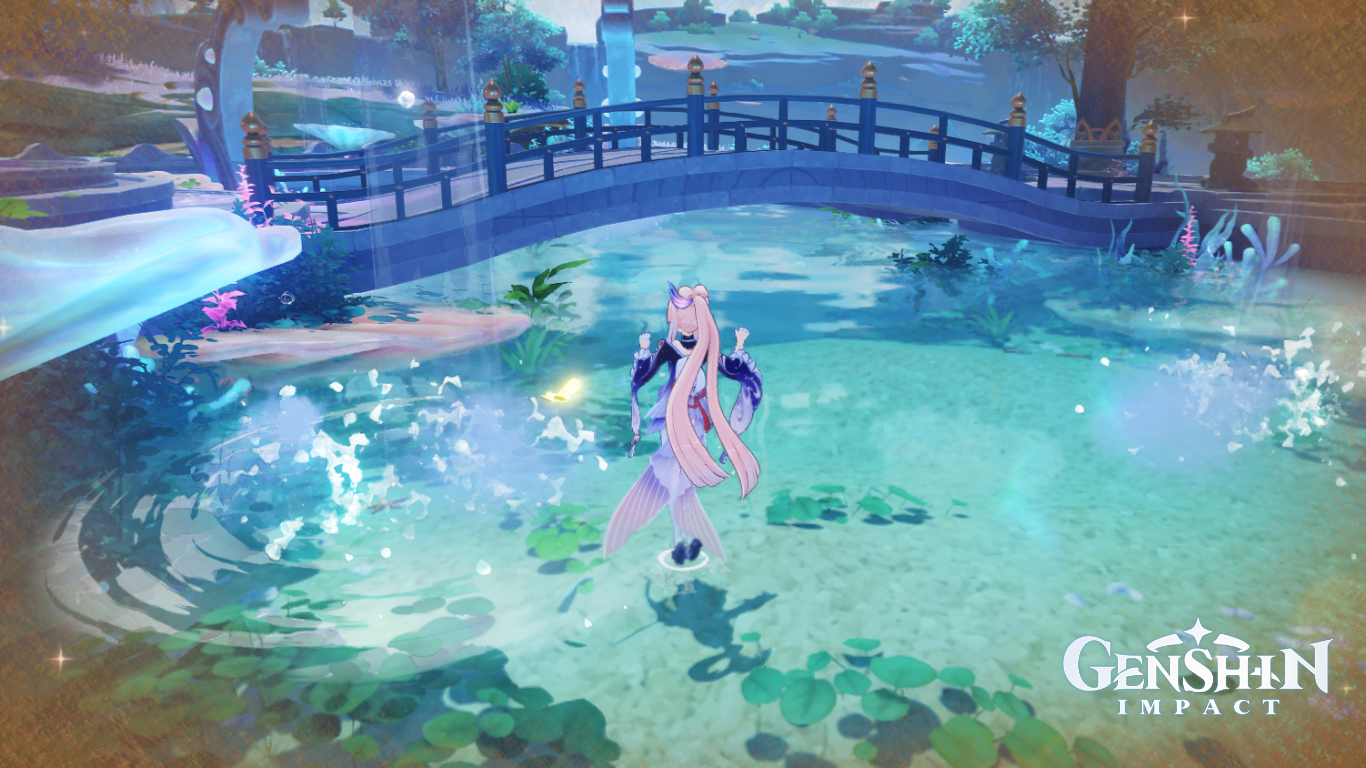 they're having a fun pool time! Genshin Impact | HoYoLAB