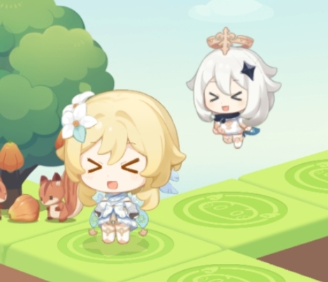 Happy Lumine and Paimon Genshin Impact | HoYoLAB