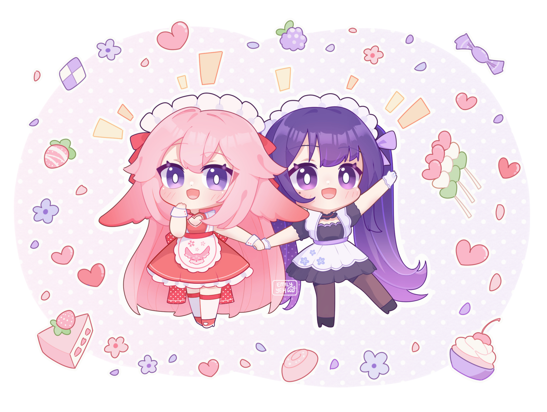 Welcome to their maid café! Genshin Impact | HoYoLAB