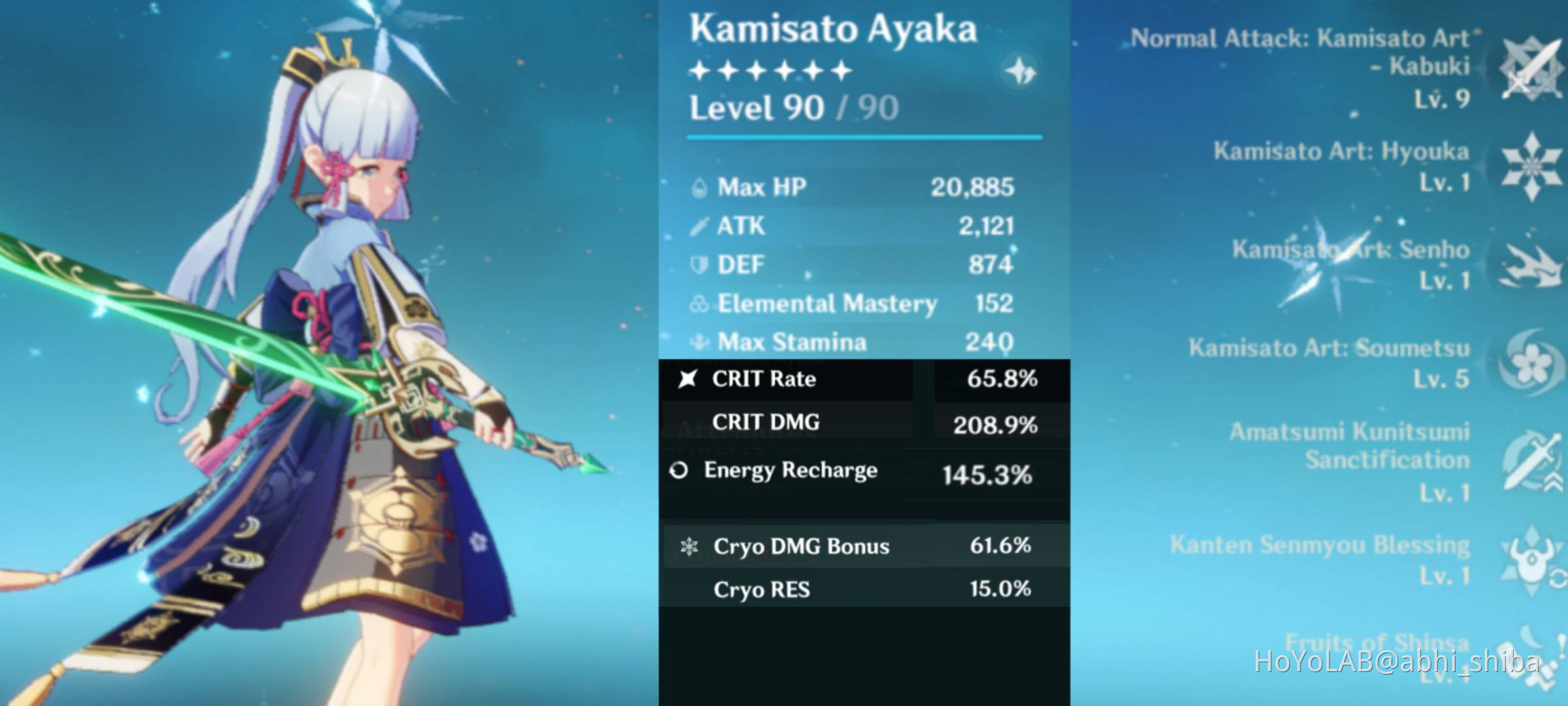 My Ayaka Build Genshin Impact | HoYoLAB