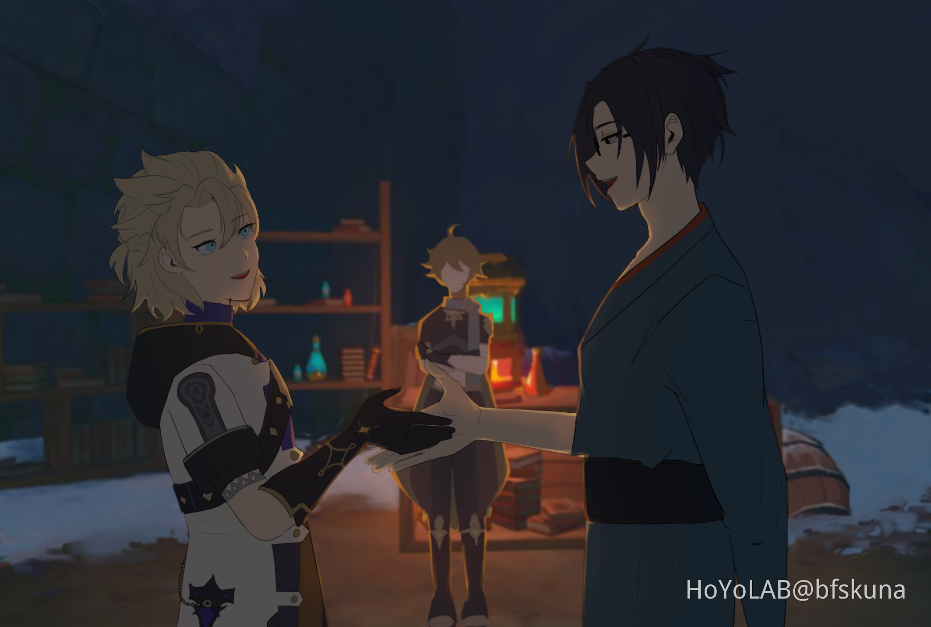 enjou and albedo meet Genshin Impact | HoYoLAB