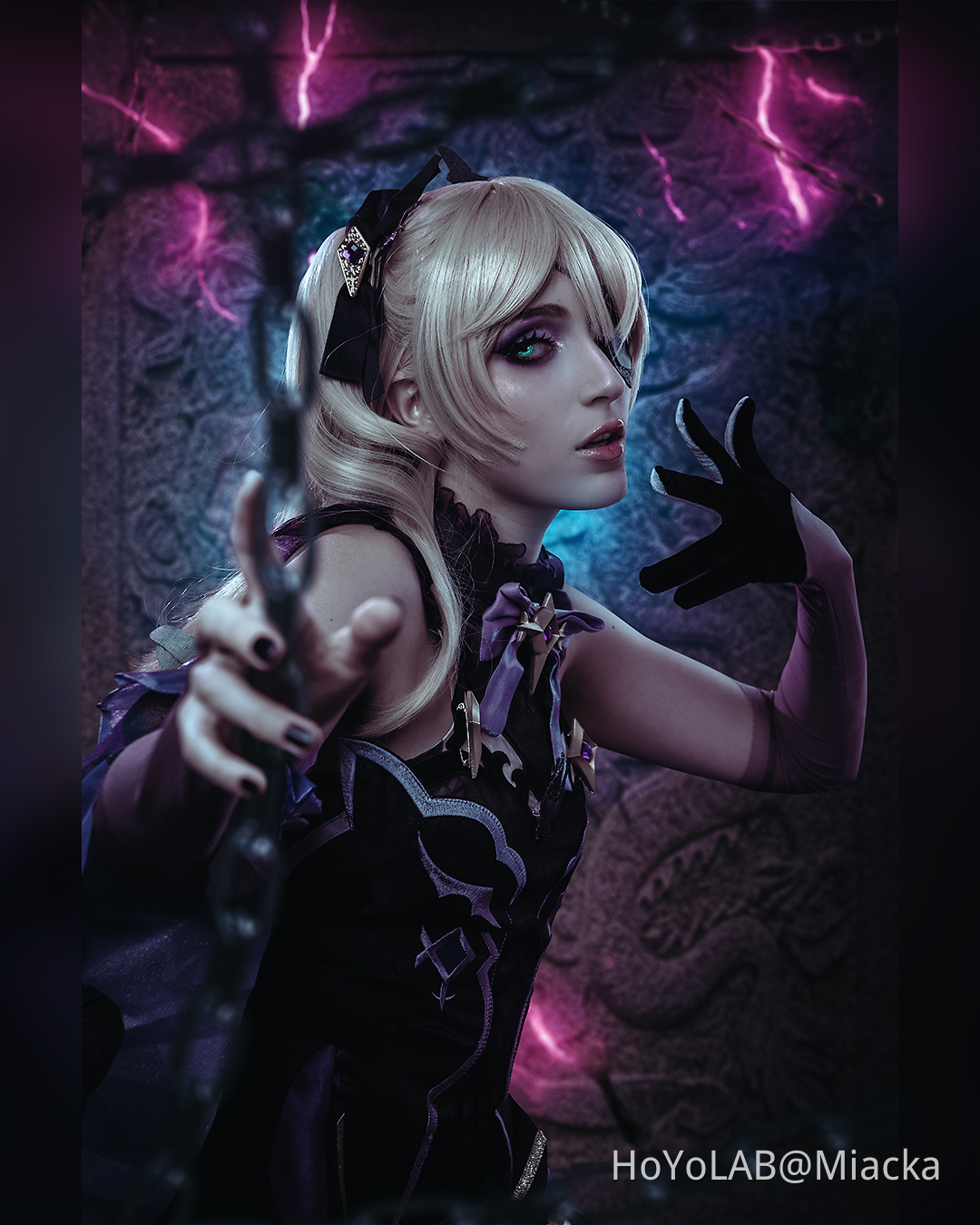 The chains of Fate ⛓️ Fischl Cosplay 💜 Thank you for 1K+ followers ...