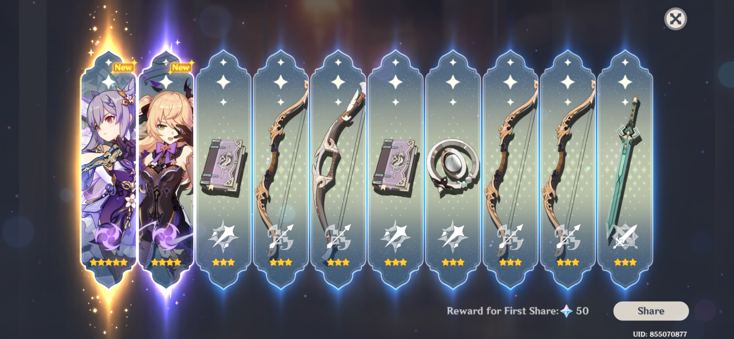 I got first top up in game then after i clear floor 6 abyss, I got ...