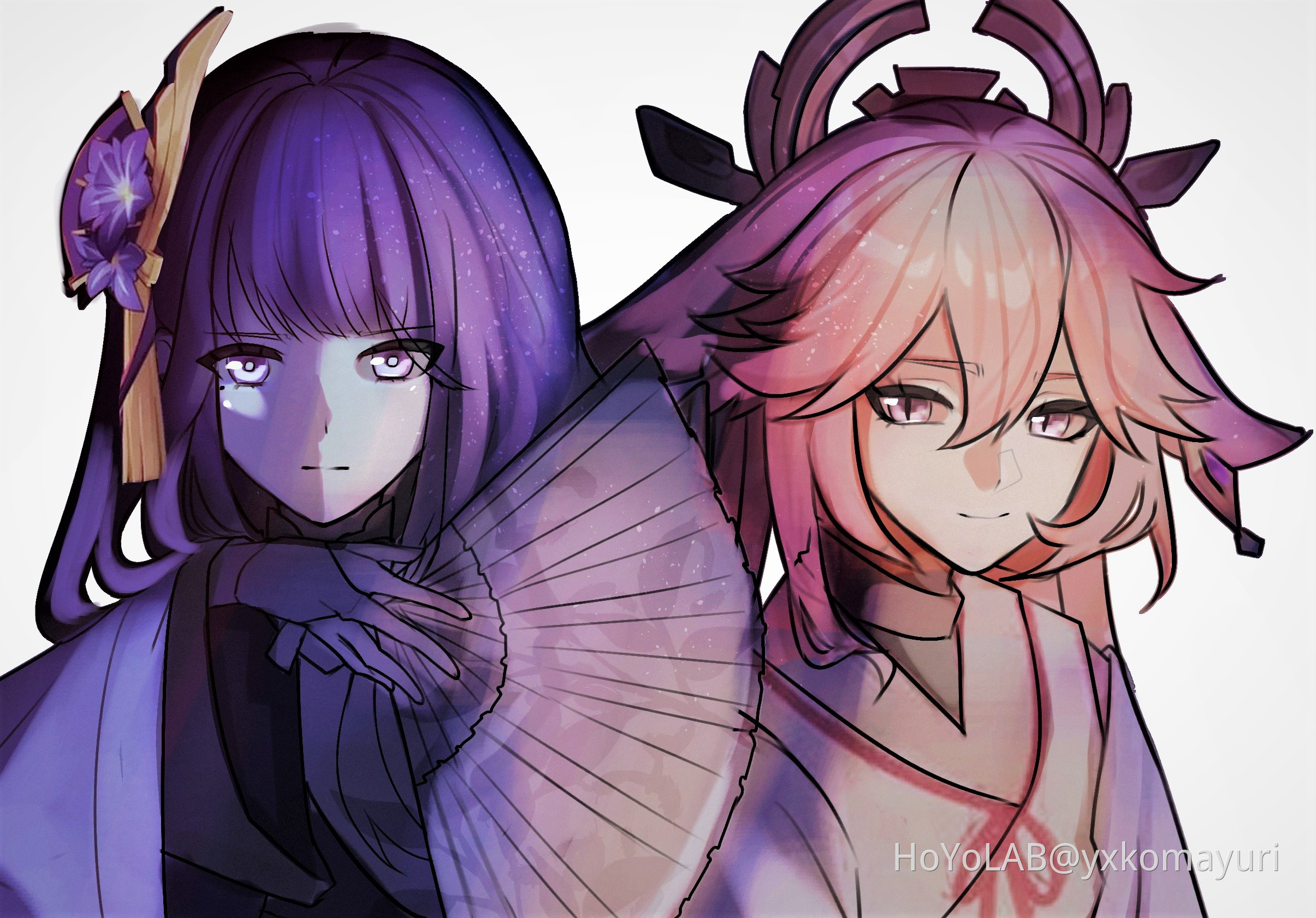 raiden shogun and yae miko | Genshin Impact | HoYoLAB