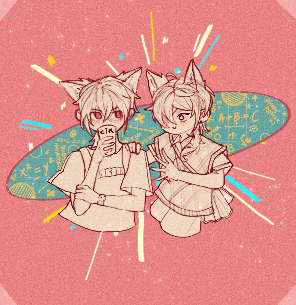 Cute Diluc and Kaeya [School AU] Genshin Impact | HoYoLAB