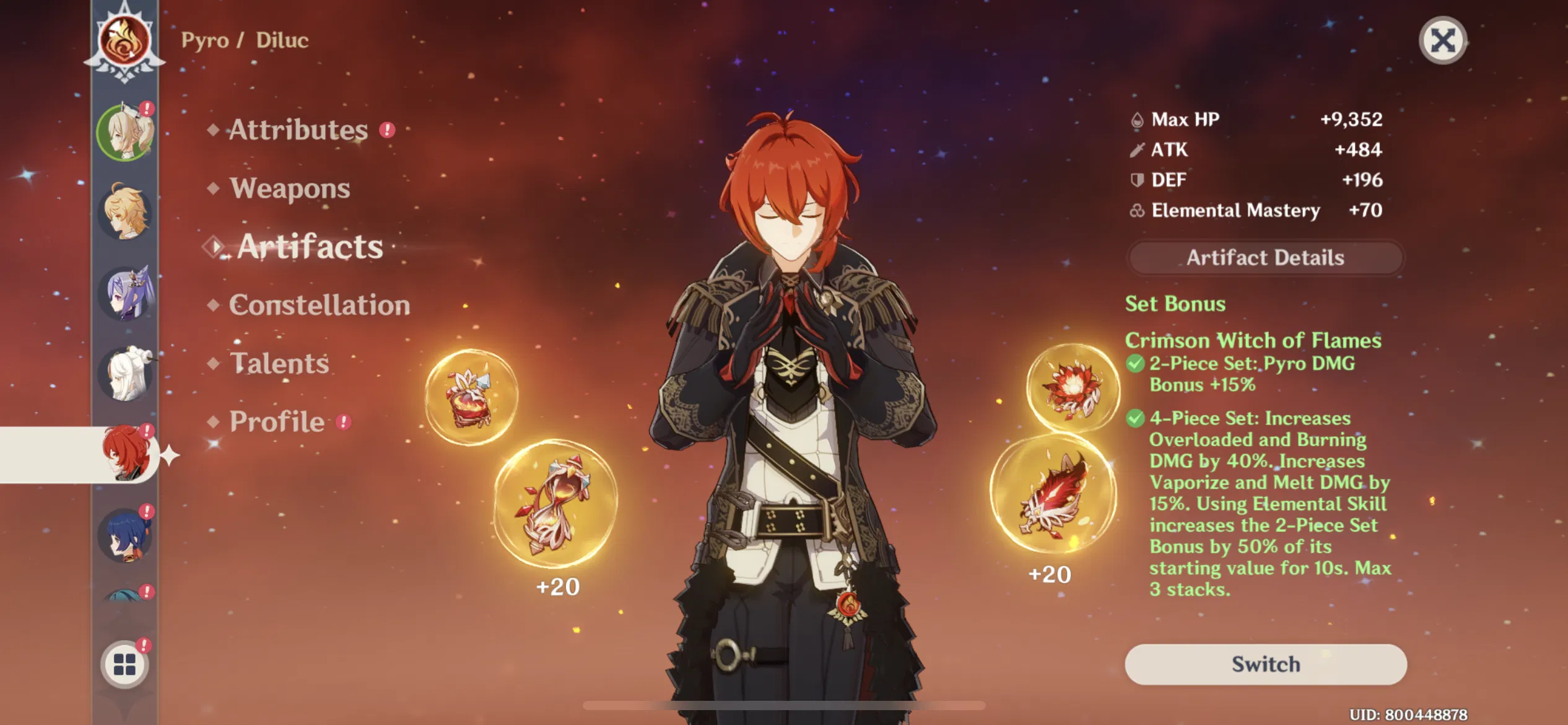 Diluc main update Genshin Impact | HoYoLAB