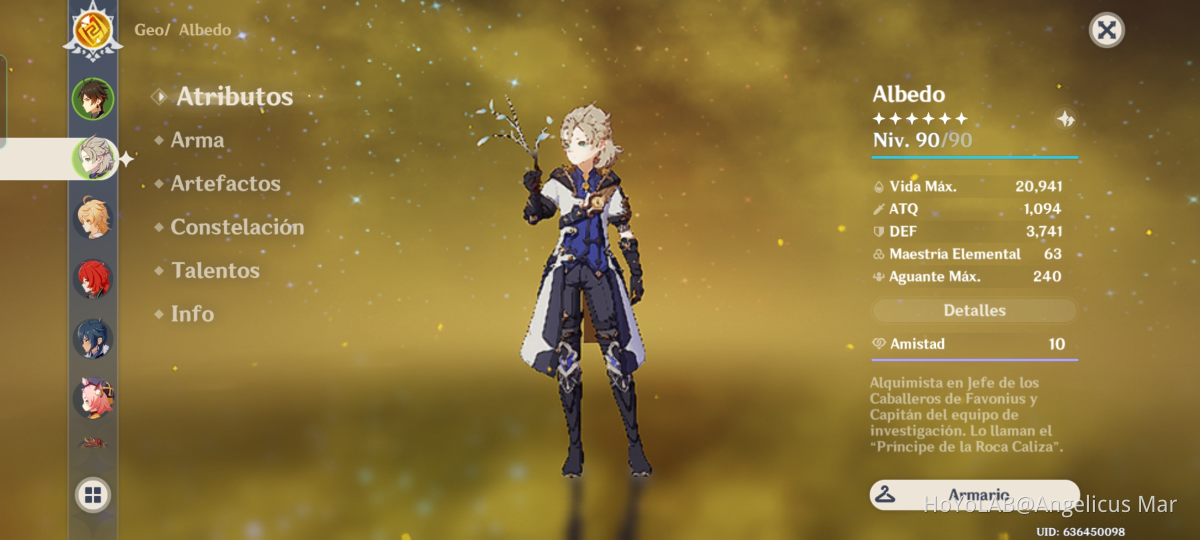 Mi Albedo de rerun Genshin Impact | HoYoLAB