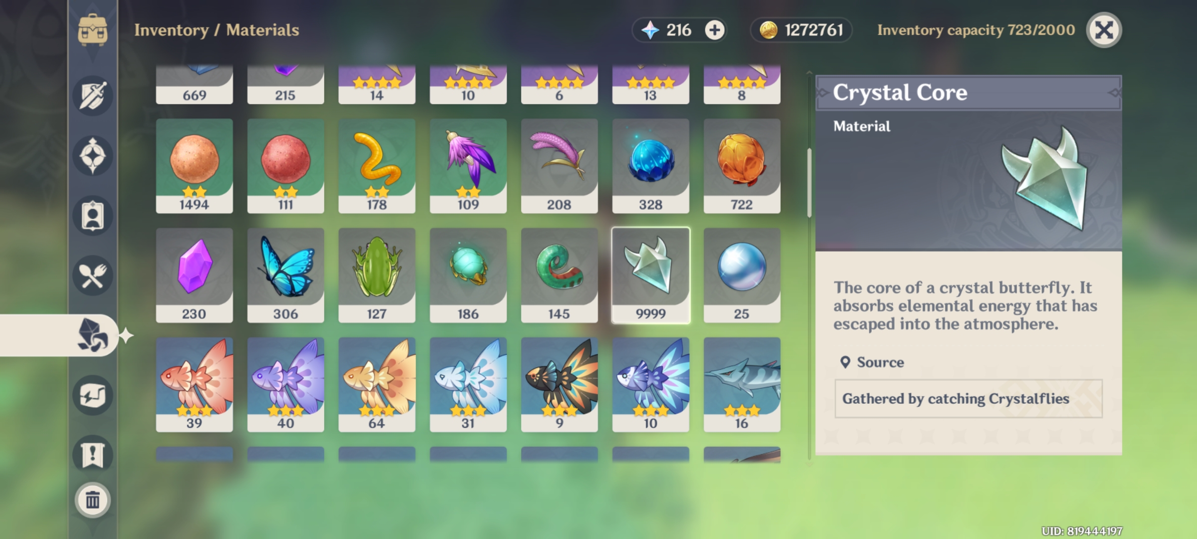 Crystal Cores Collection COMPLETE as of 05/06/2022 Genshin Impact | HoYoLAB