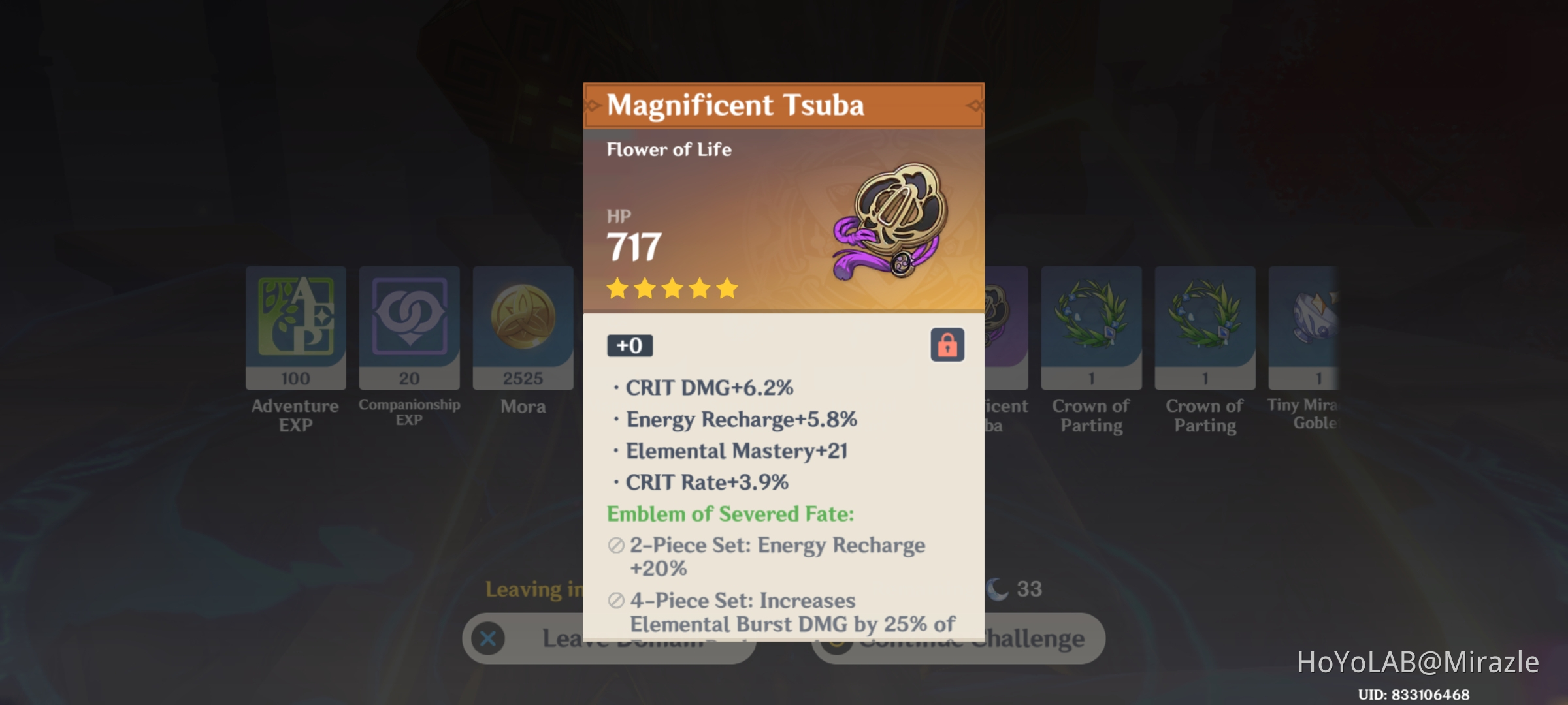 Perfect Flower Artifact, 38 CV | Genshin Impact | HoYoLAB