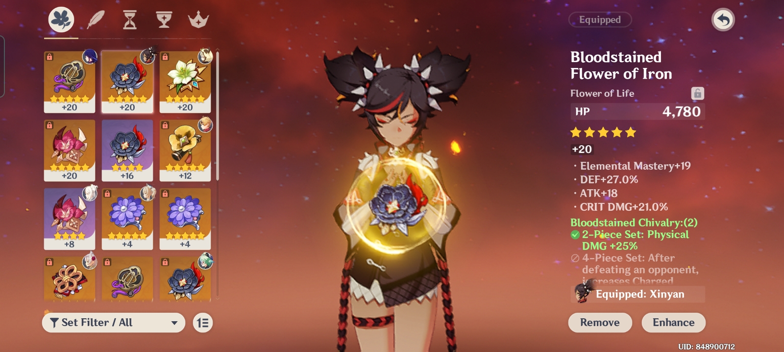 Current xinyan build Genshin Impact | HoYoLAB