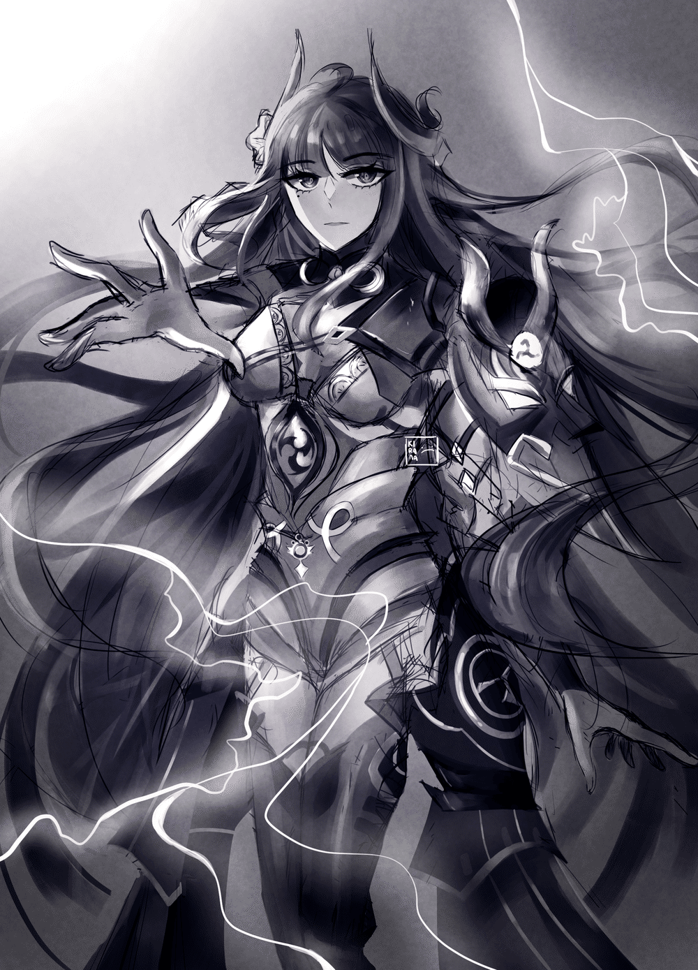 raiden boss doodle 👍 Genshin Impact | HoYoLAB