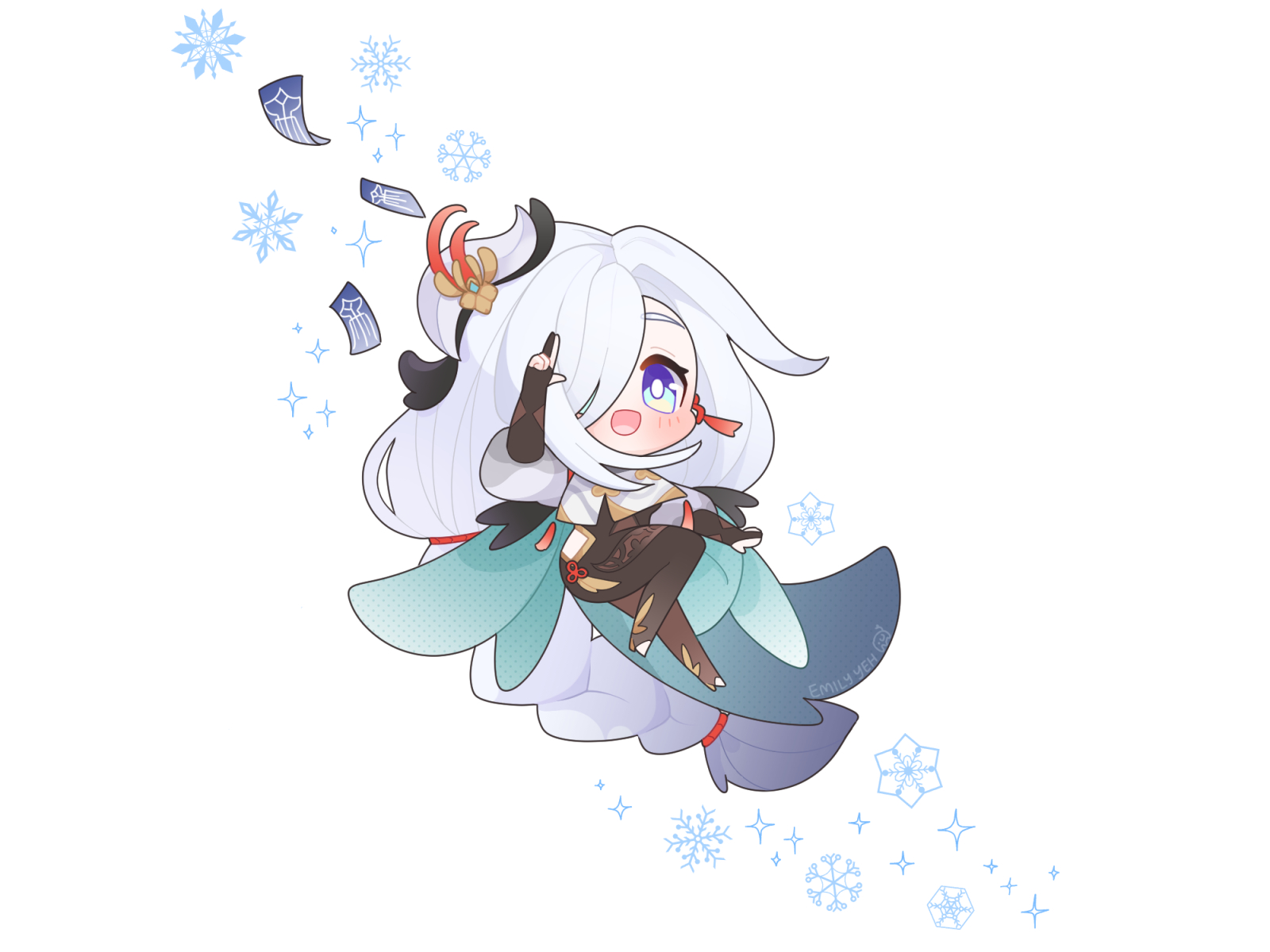 Chibi Shenhe! Genshin Impact | HoYoLAB