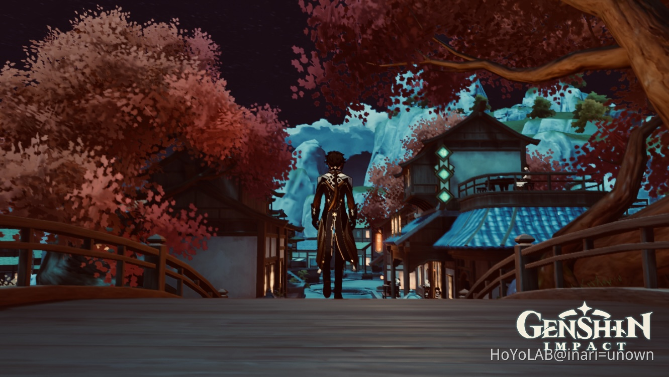 Zhongli passing through the bridge | Genshin Impact | HoYoLAB