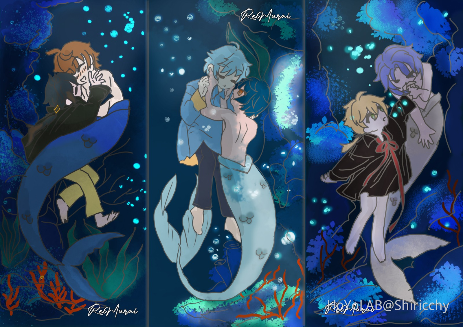 mermaid!Au couple Genshin Impact | HoYoLAB