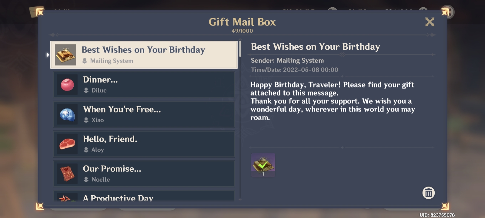 Birthday cake for traveler 2022 Genshin Impact | HoYoLAB