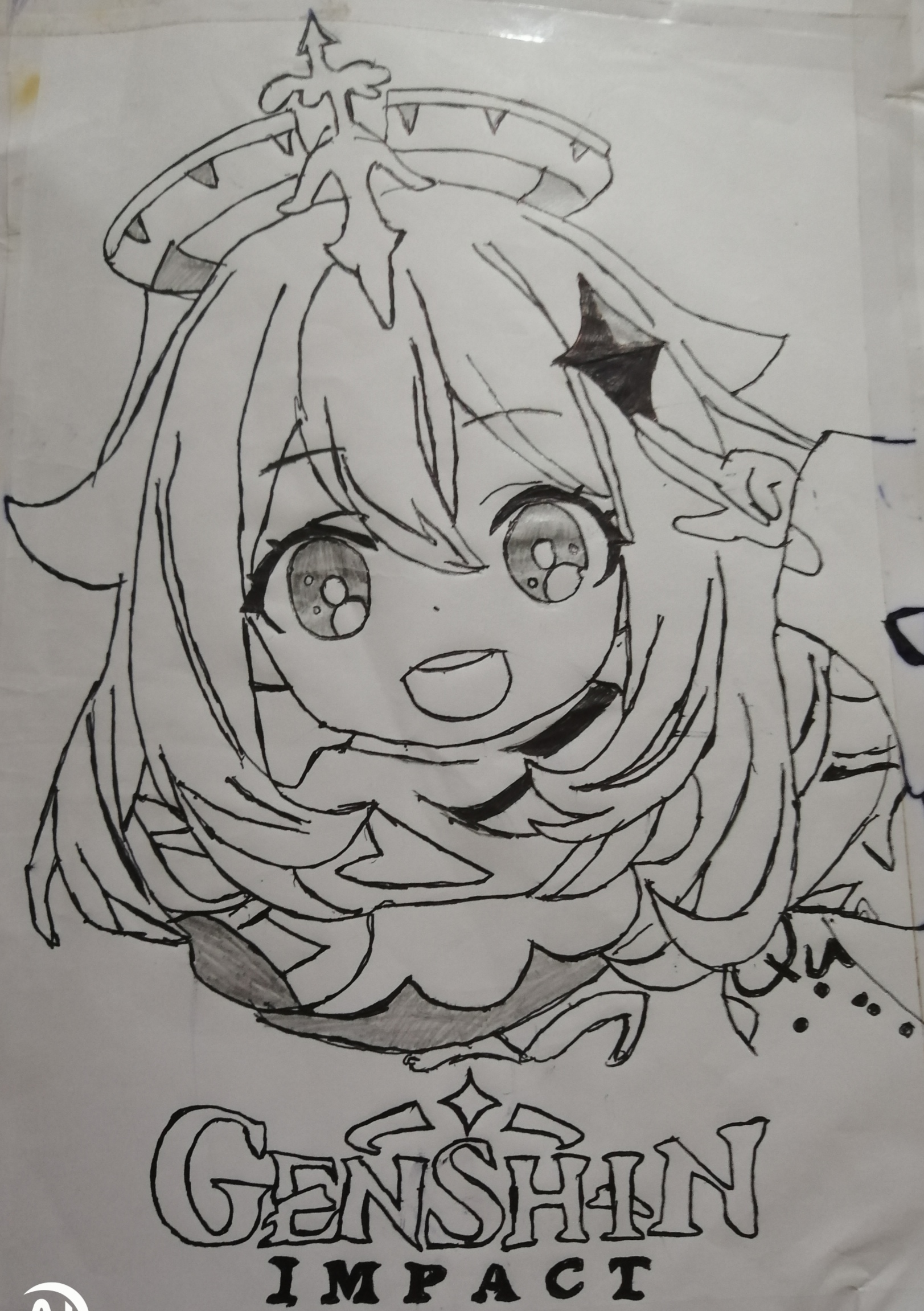 paimon drawing Genshin Impact | HoYoLAB