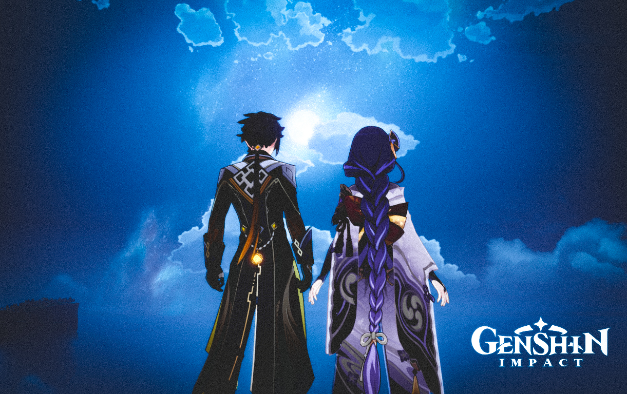 Meeting After A Long Time, Spending Time Under The Moonlight. Genshin ...