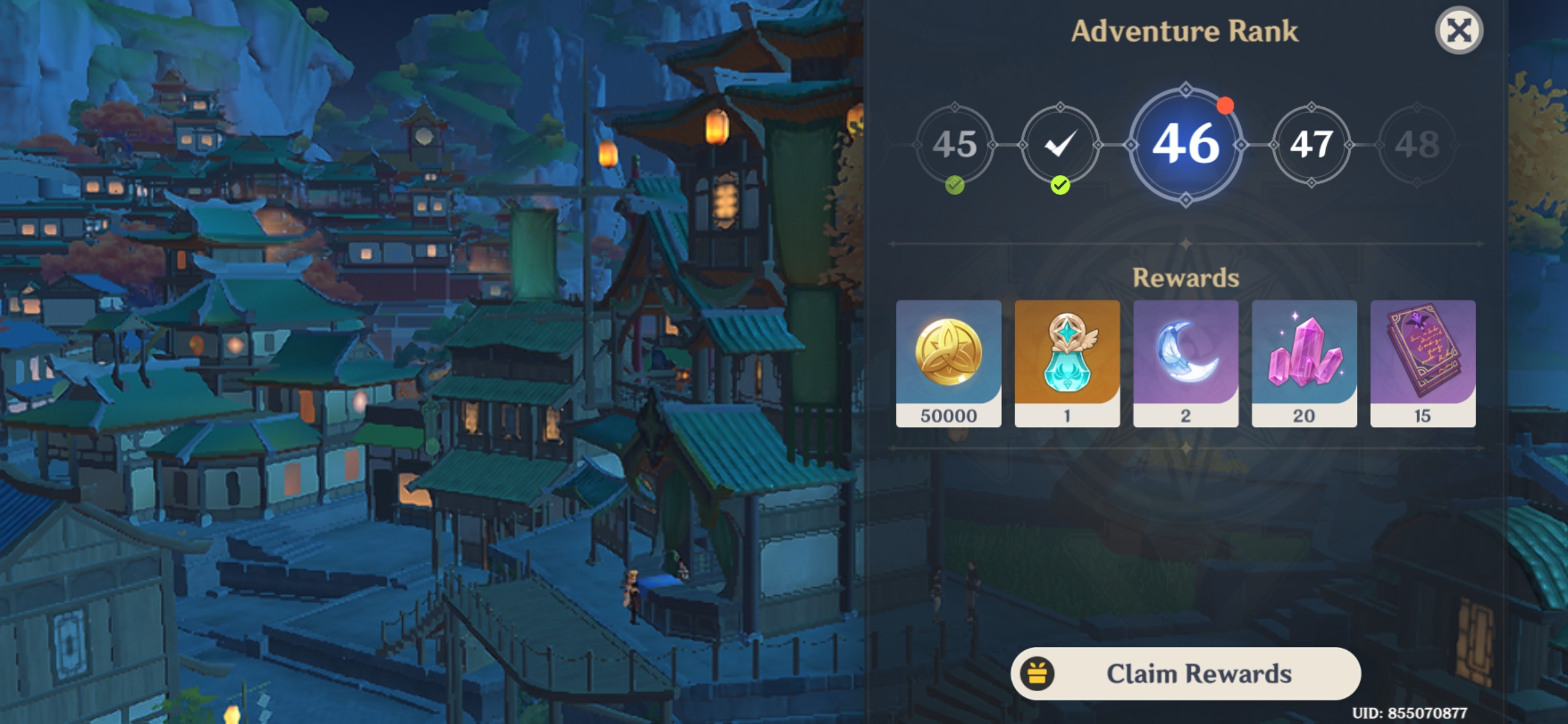I finally finished exploring liyue (except chasm), ascension quest 3 ...