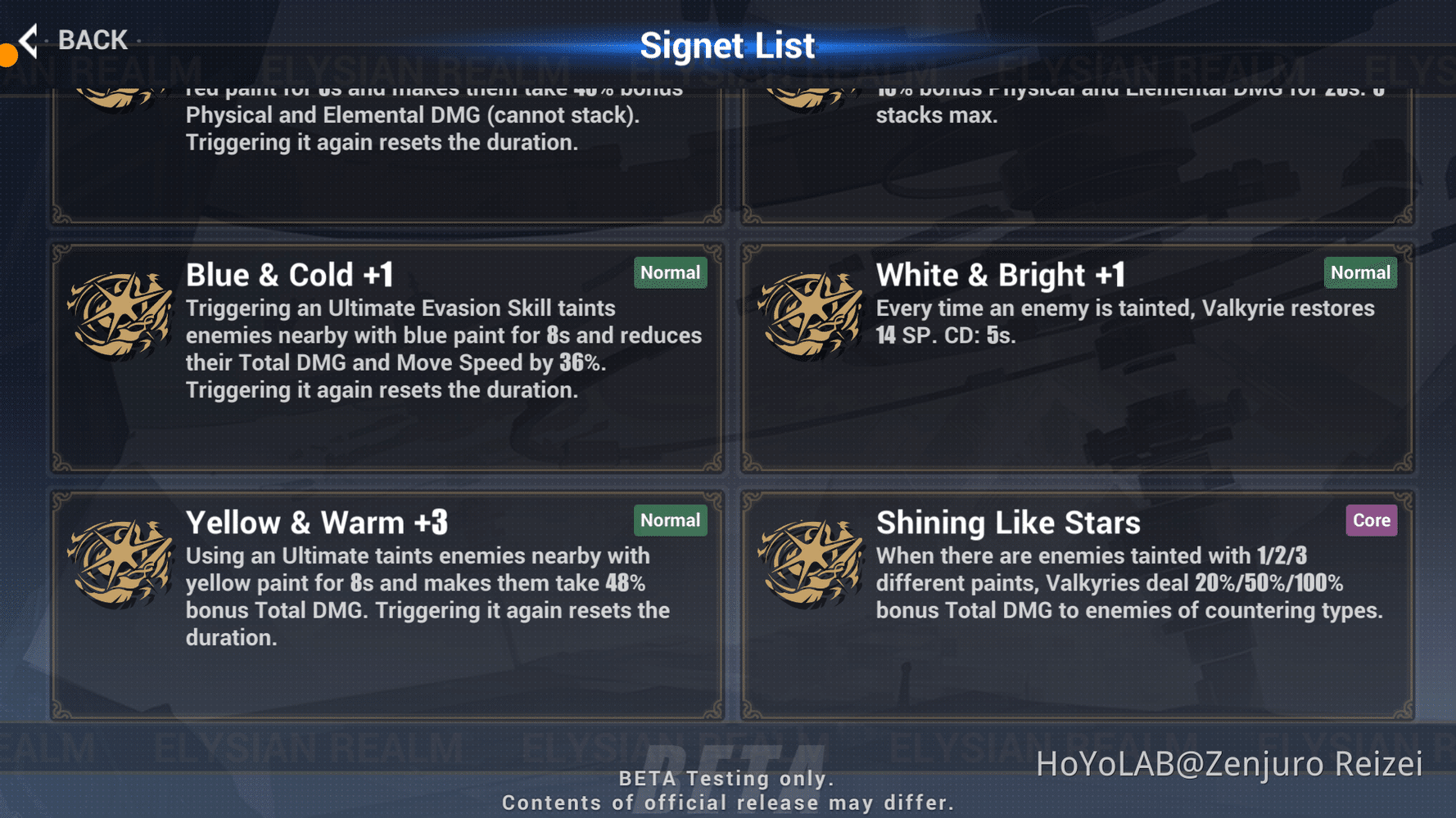 [Beta 5.7] Elysian Realm [Difficulty : Finality] - Signet, Sigil ...
