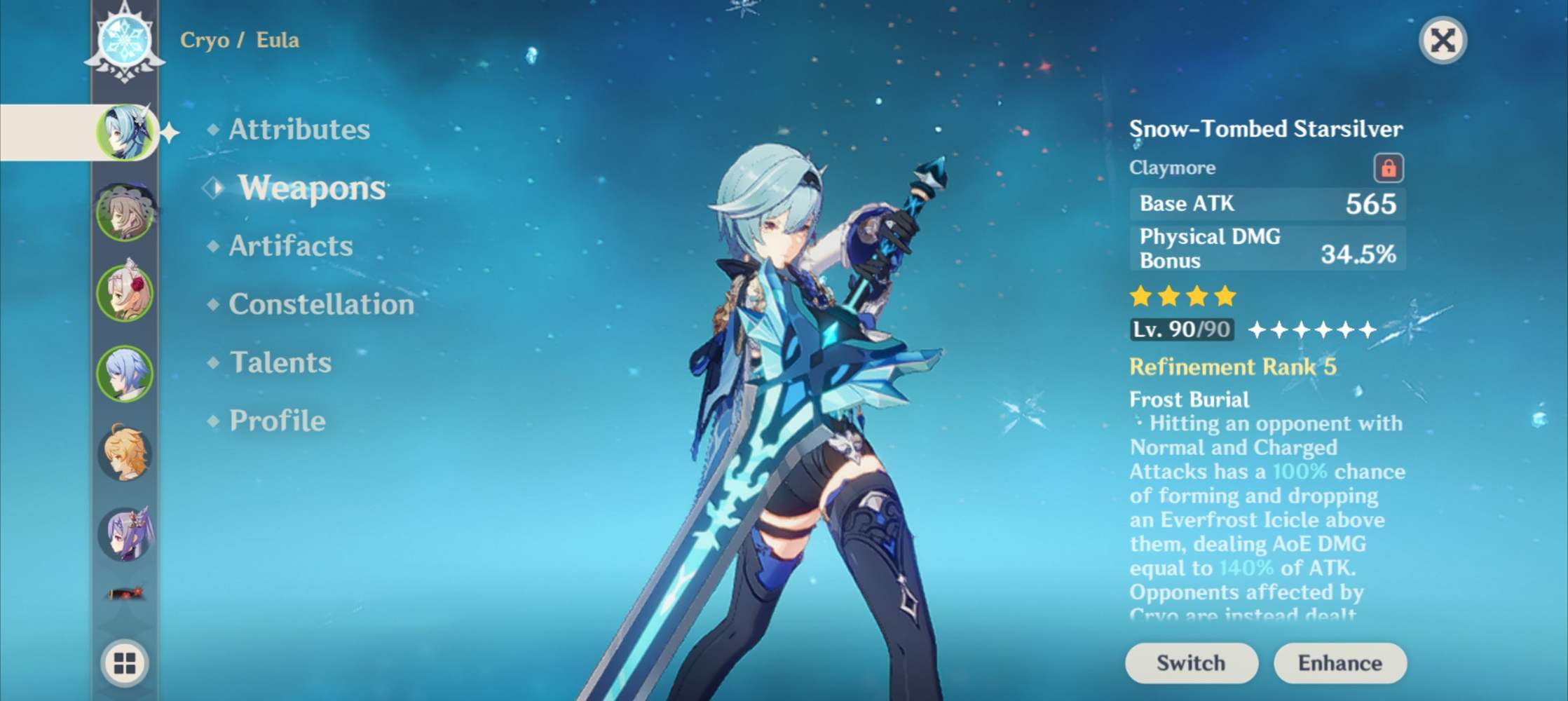 My Best Character so far, Eula😍 Genshin Impact | HoYoLAB