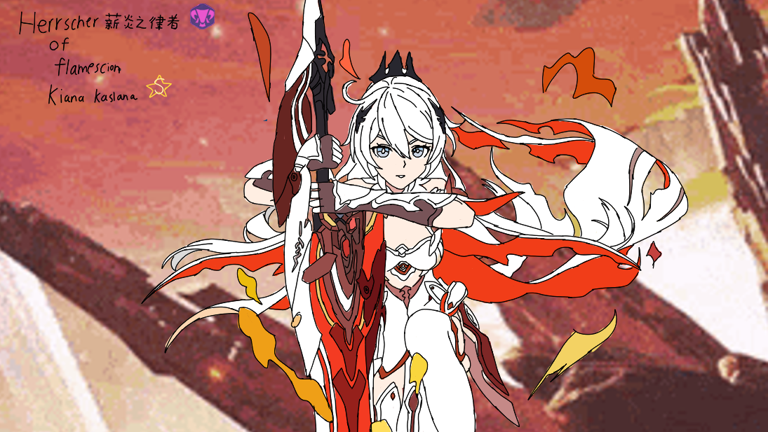 female Diluc with white clothes, white hair and blue eyes Genshin ...