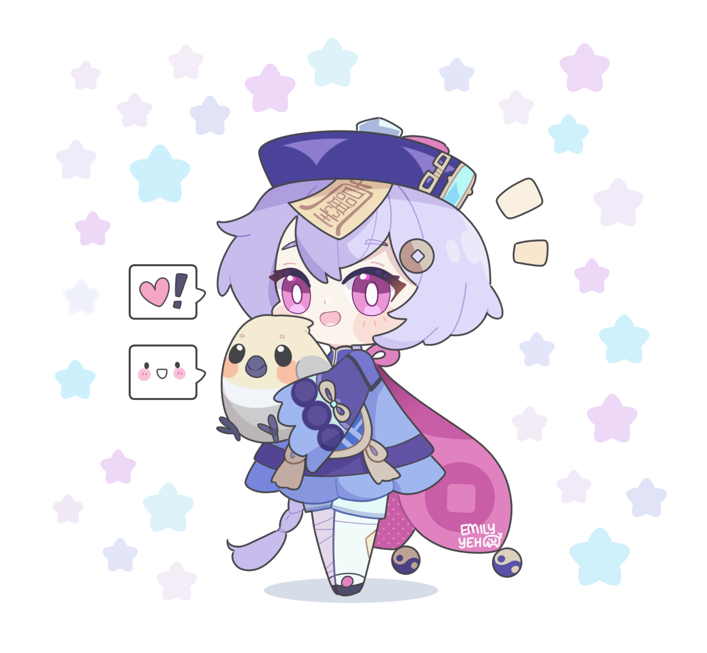 Qiqi with a friend! Genshin Impact | HoYoLAB