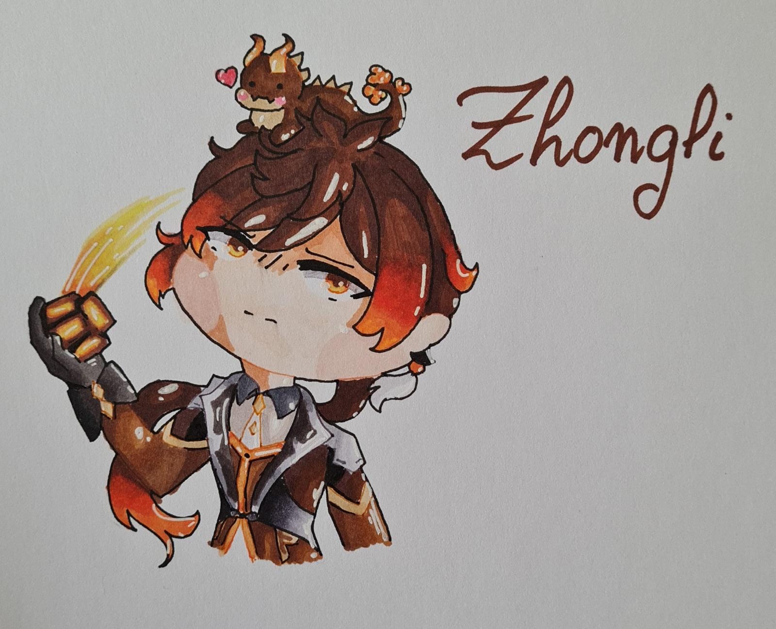 Smol Zhongli & Azdaha Genshin Impact | HoYoLAB