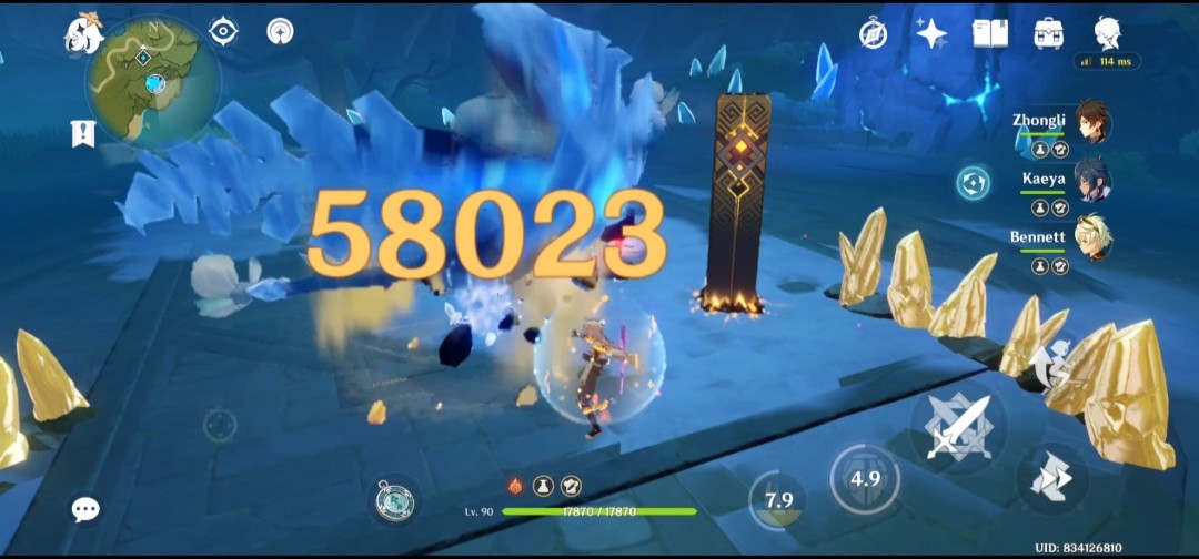 Aether geo Hit 58K!!! Genshin Impact | HoYoLAB