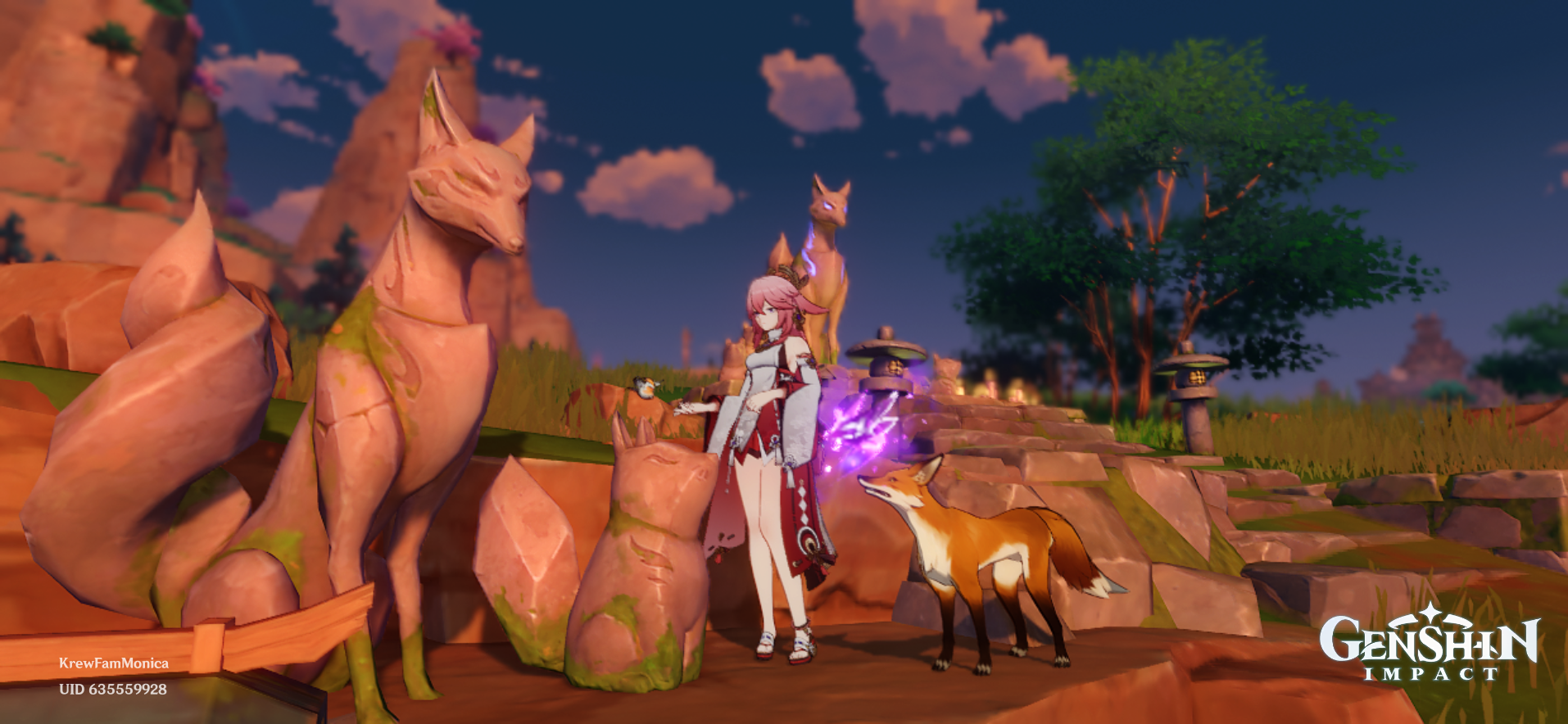 Yae Miko and kitsune Genshin Impact | HoYoLAB