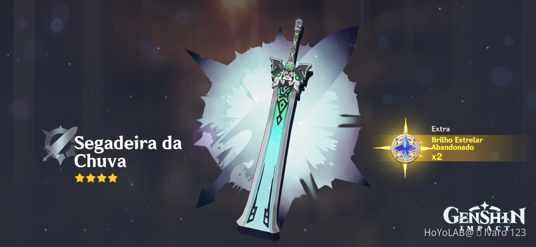 Espada nova só não sei em quem equipar Genshin Impact | HoYoLAB