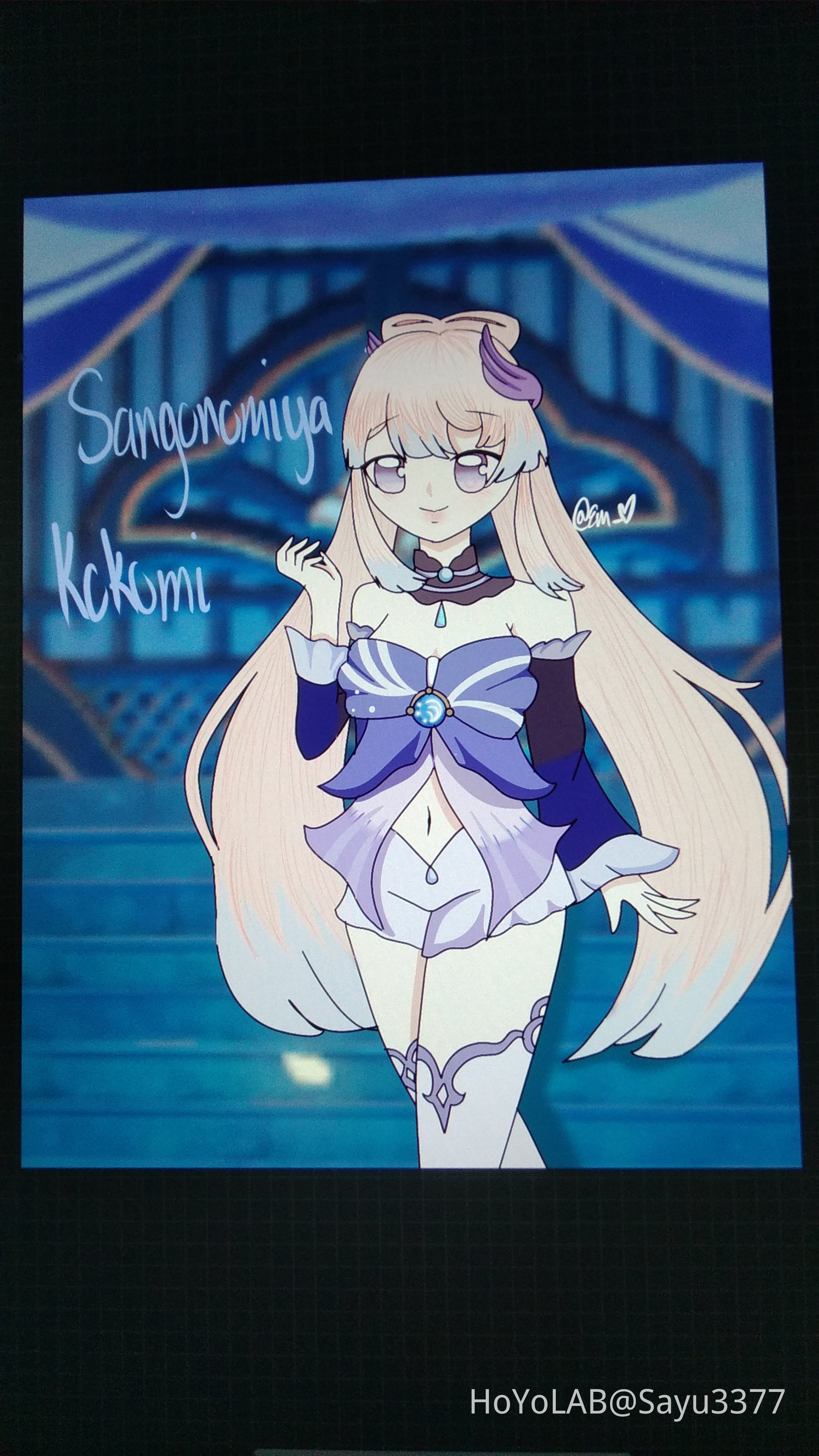 Sangonomiya Kokomi digital art! Genshin Impact | HoYoLAB