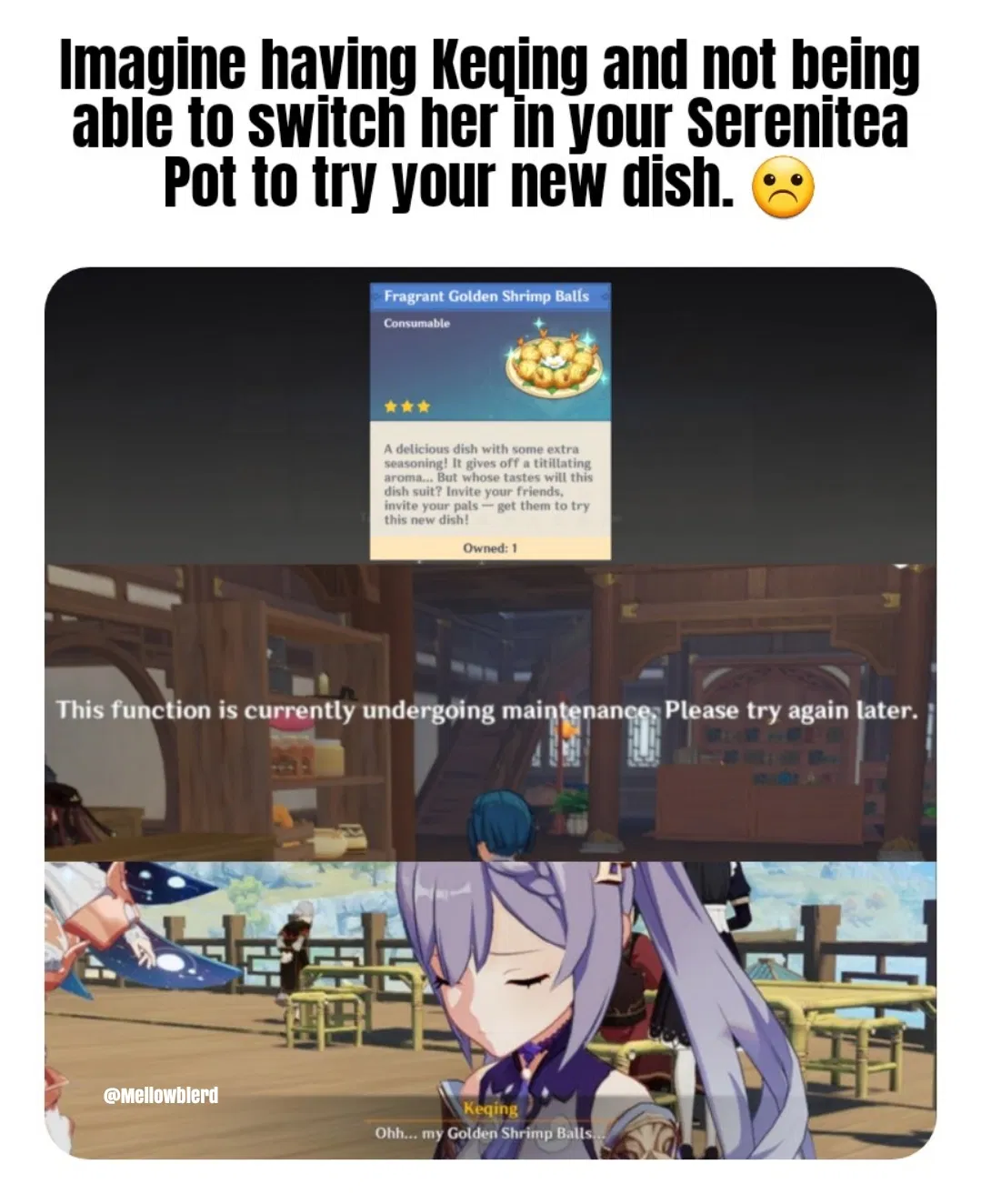 No Fragrant Golden Shrimp Balls for Keqing Genshin Impact | HoYoLAB