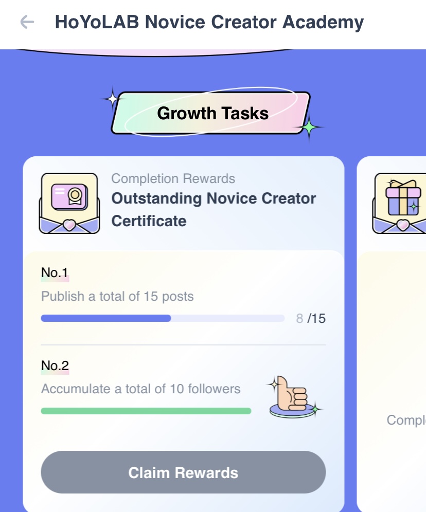 Question about the novice creator event! | HoYoLAB