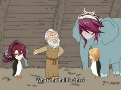 Aether is enjoying his harem and got a love baby.. Genshin Impact | HoYoLAB