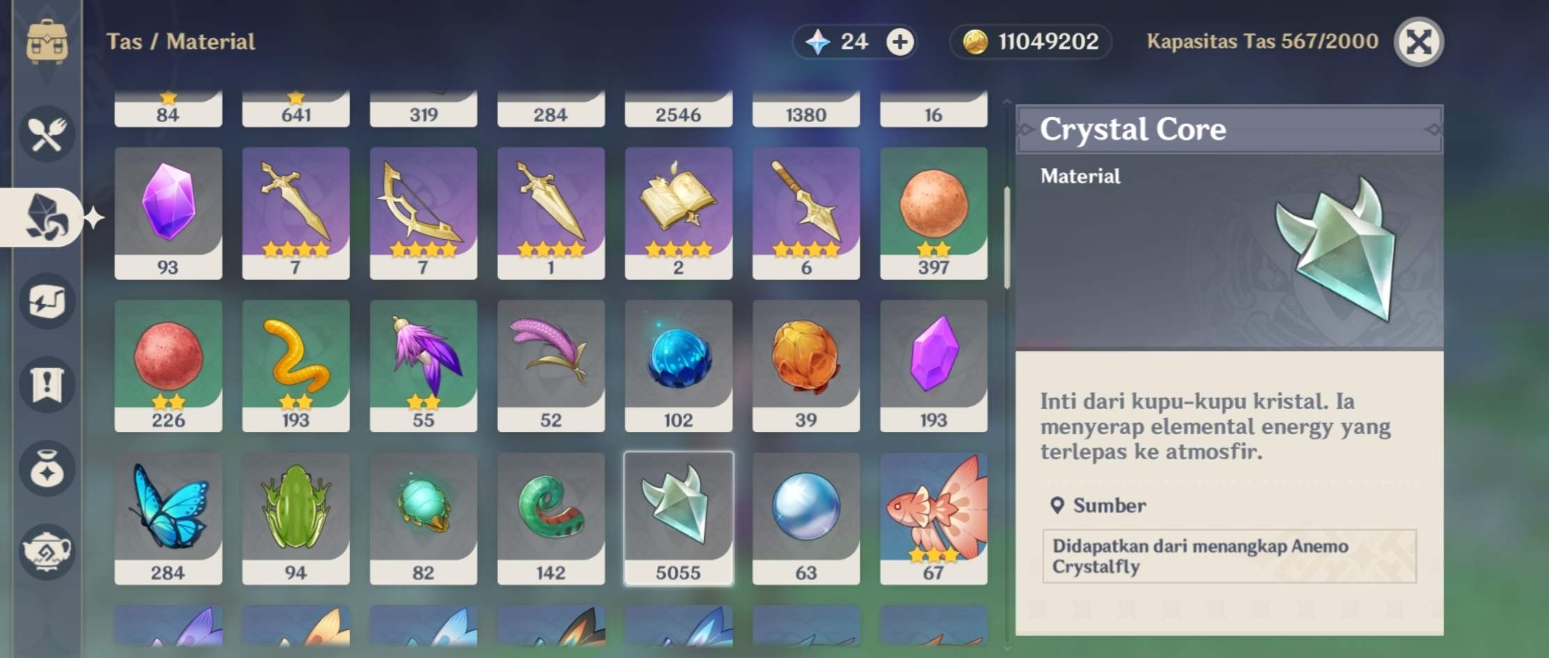 Complete crystal core Genshin Impact | HoYoLAB