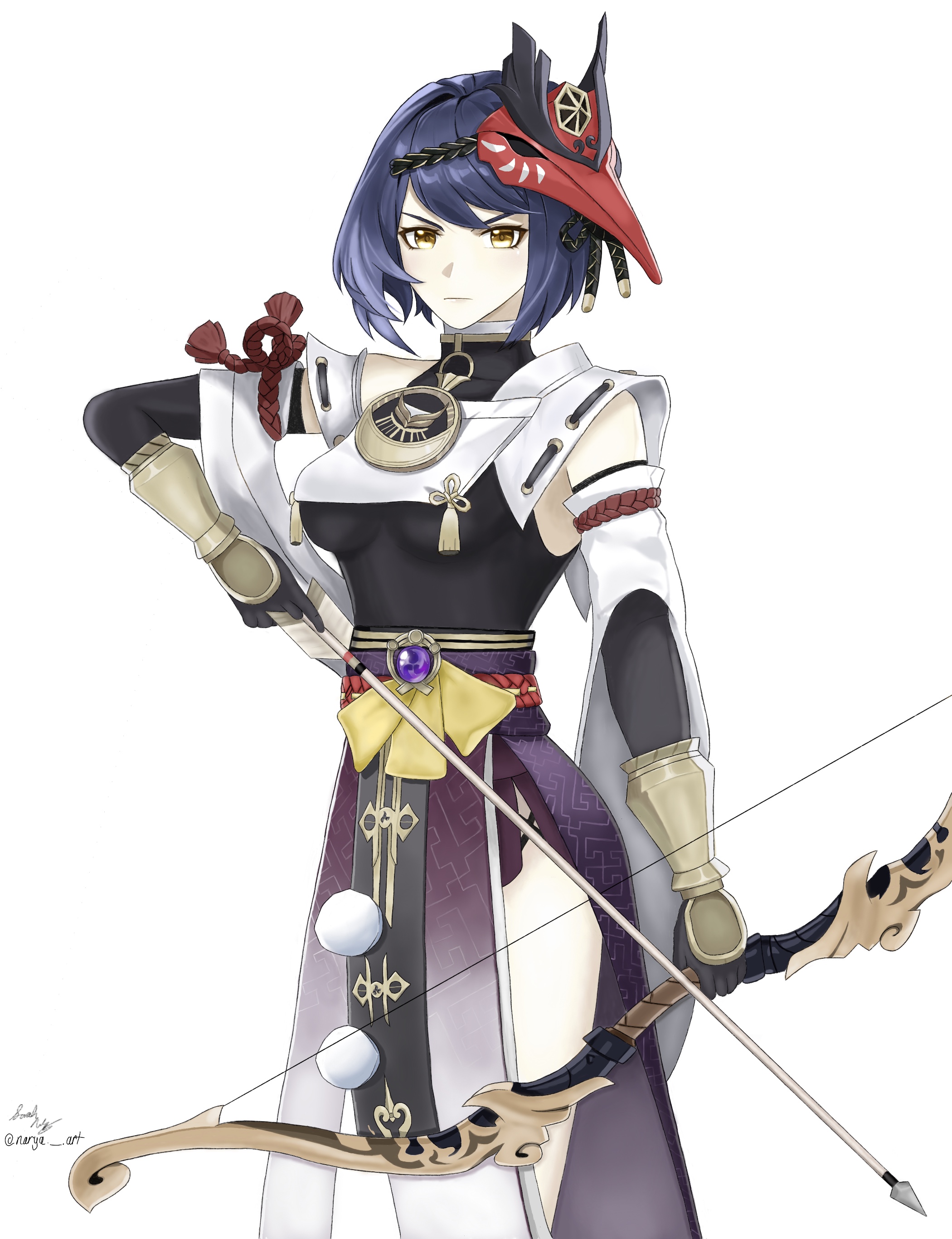 Kujou Sara Fanart ig:@narya._.art | Genshin Impact | HoYoLAB