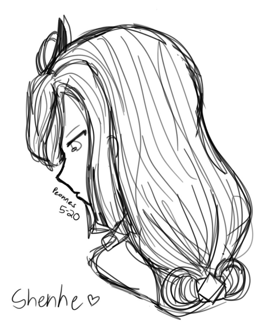 Shenhe sketch + Small Updates ️🌟 Genshin Impact | HoYoLAB