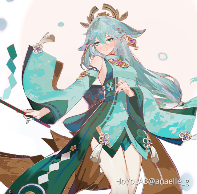 Yae Miko with Venti colors Genshin Impact | HoYoLAB