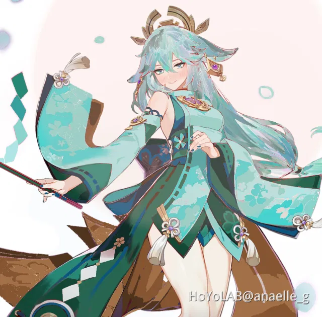 Yae Miko with Venti colors Genshin Impact | HoYoLAB