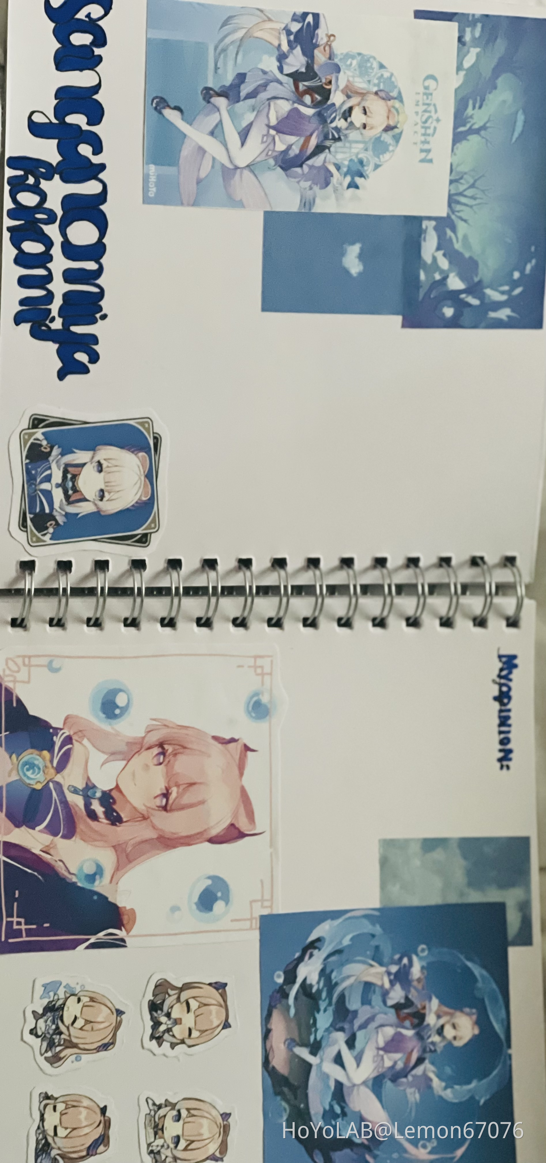 Kokomi Journal Spread!! Genshin Impact | HoYoLAB