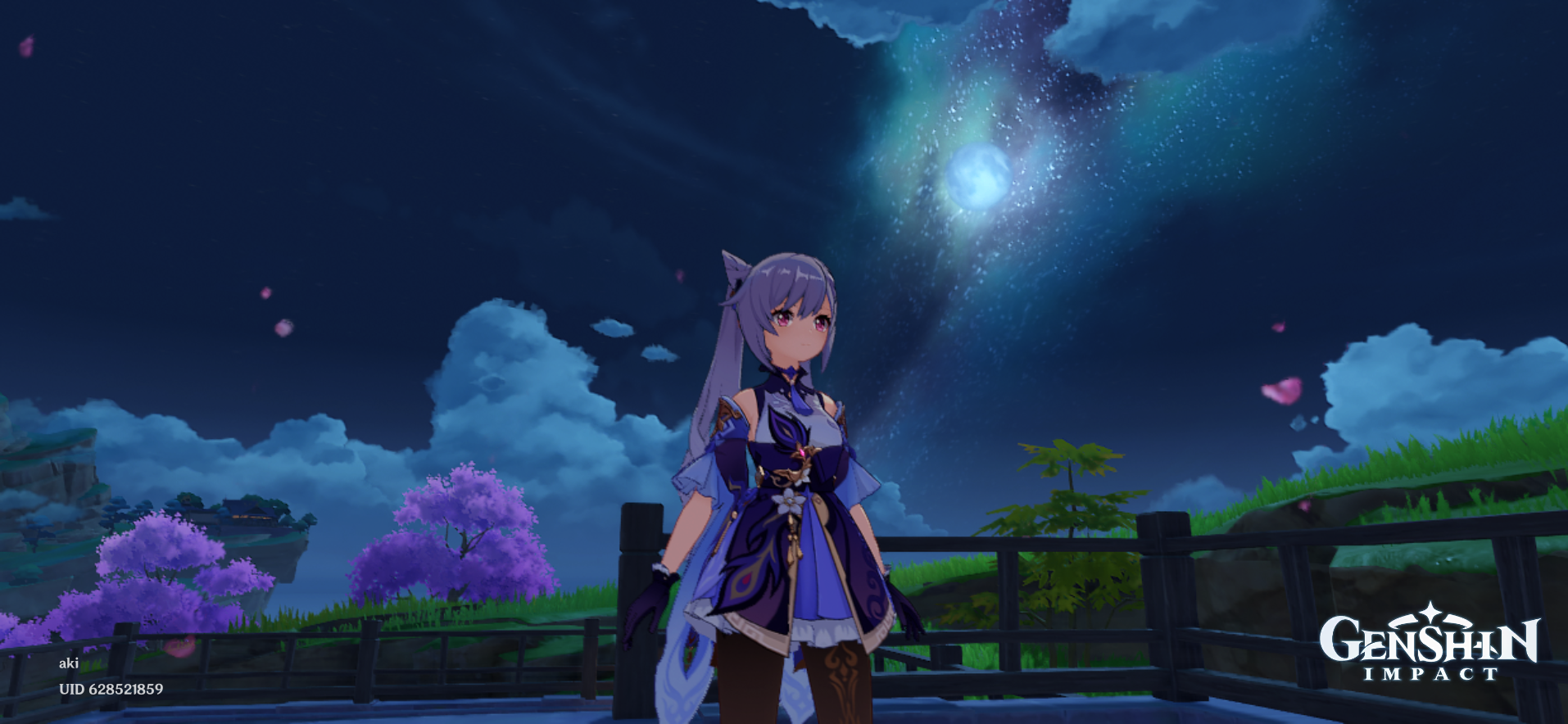 Keqing and the moon Genshin Impact | HoYoLAB