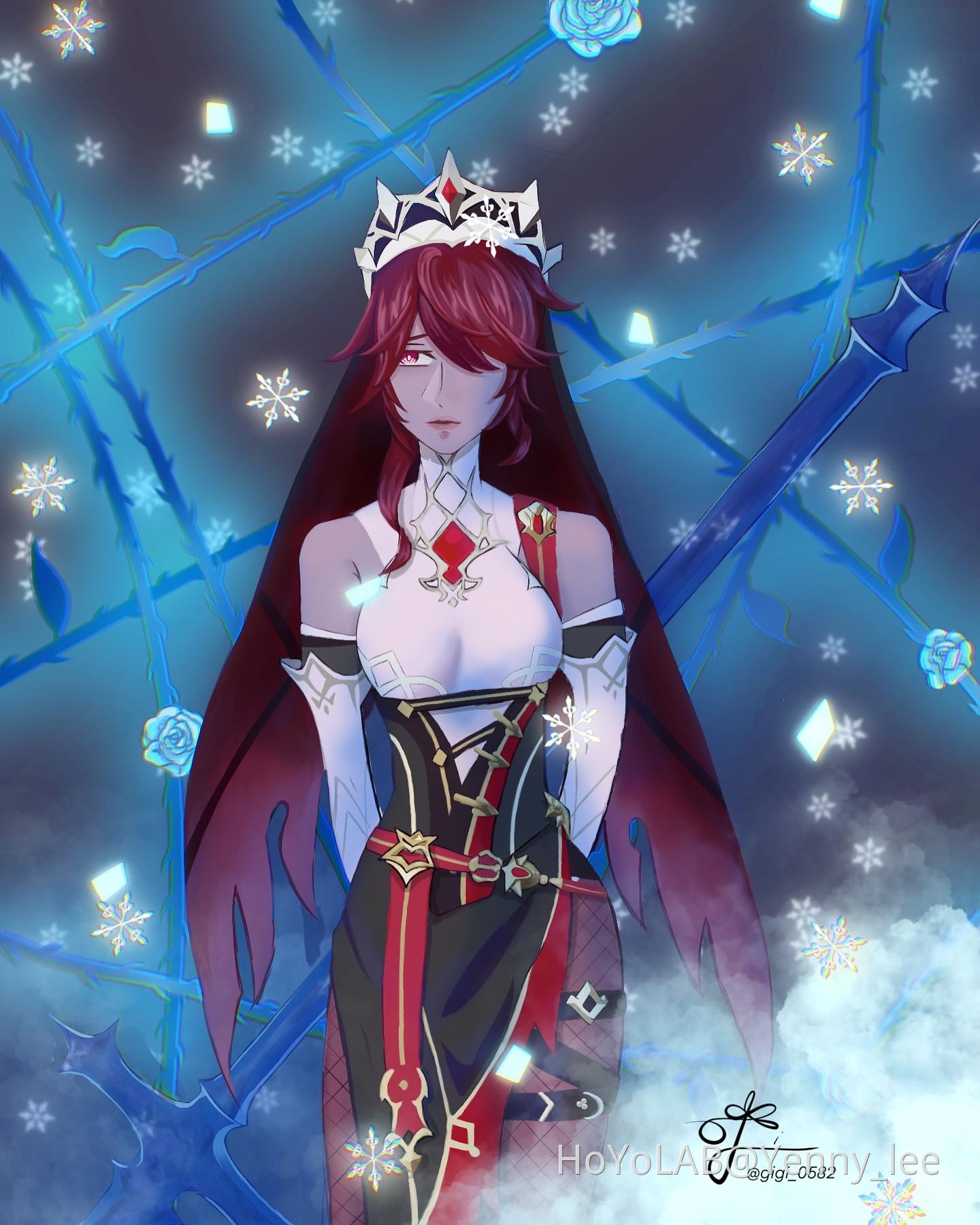 Rosaria fanart ️ 🥀 Genshin Impact | HoYoLAB