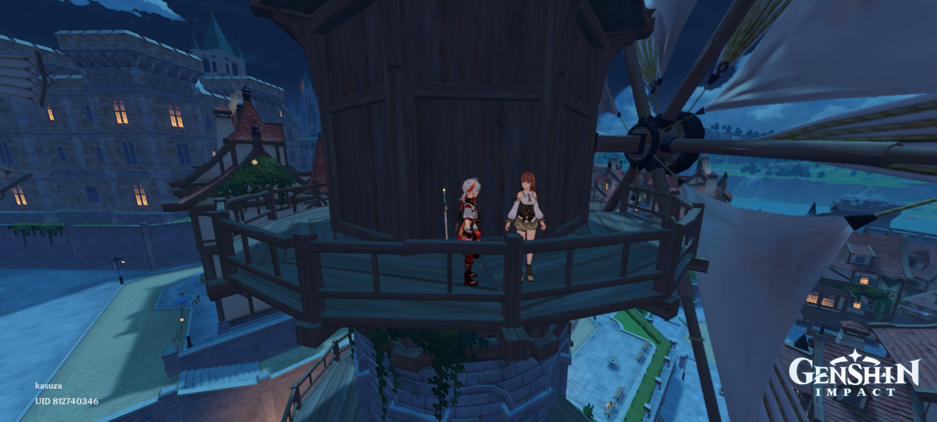 Anna still climbing the windmill Genshin Impact | HoYoLAB