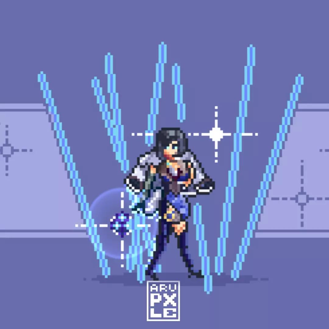 Yelan Pixel Art Genshin Impact | HoYoLAB