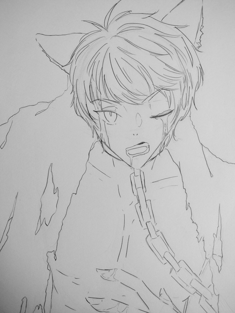 Werewolf Luke Sketch Tears of Themis | HoYoLAB
