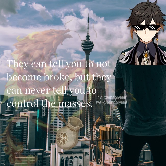 genshin characters as AI-generated inspirational quotes pt.4 Genshin ...