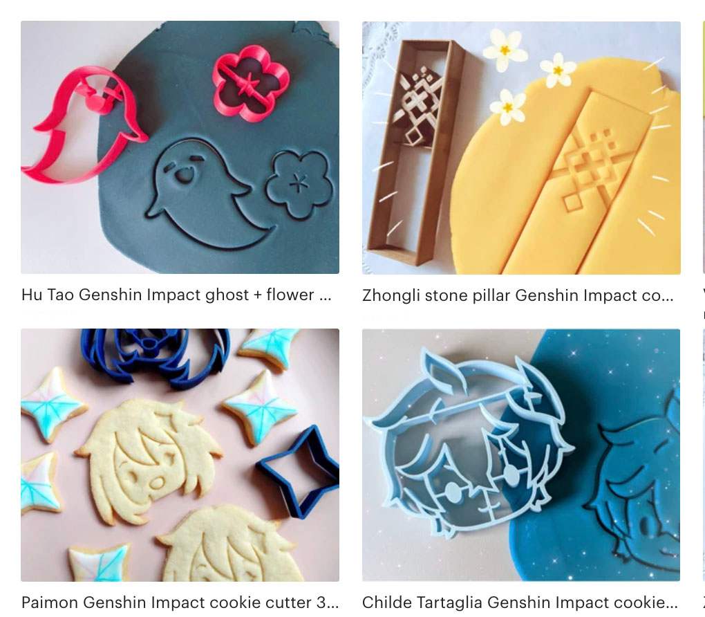 Genshin Fanmade Merch Catalogue #6 🌙 Unique Shapes 🛒 Creative Packaging ...