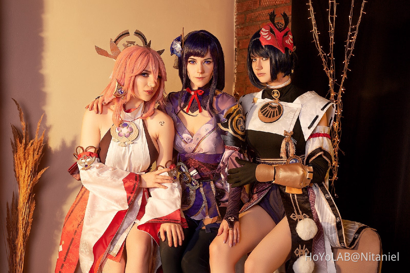 Ei, Miko and Sara Genshin Impact | HoYoLAB