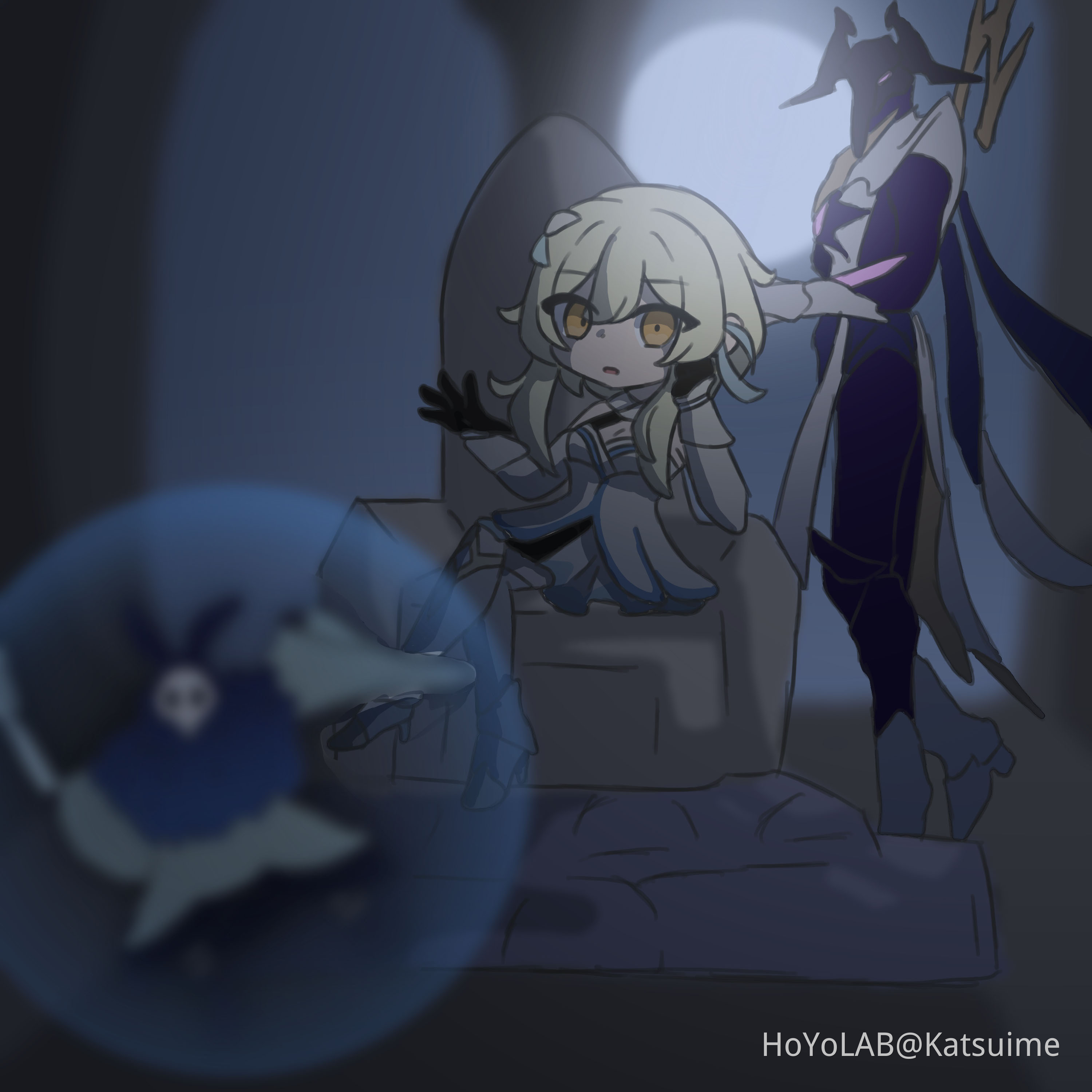 Abyssal throne which can only be sat upon by its abyssal princess ...